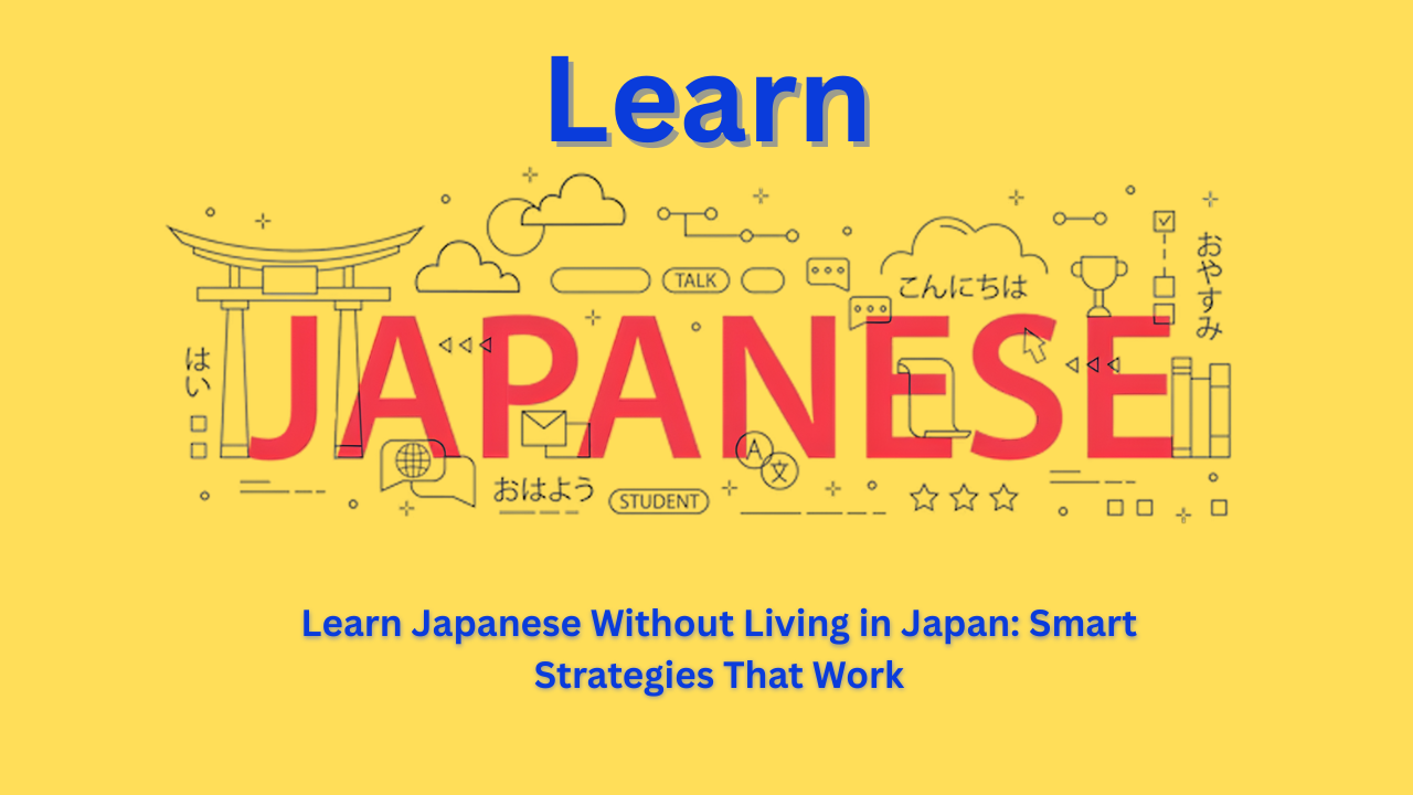 Learn Japanese Without Living in Japan: Smart Strategies That Work